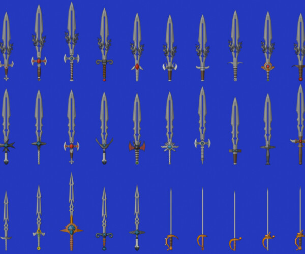 ArtStation - Modular Swords Mega Pack - 1200 Swords And Components ...