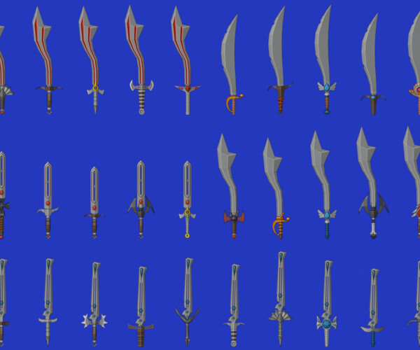 ArtStation - Modular Swords Mega Pack - 1200 Swords And Components ...