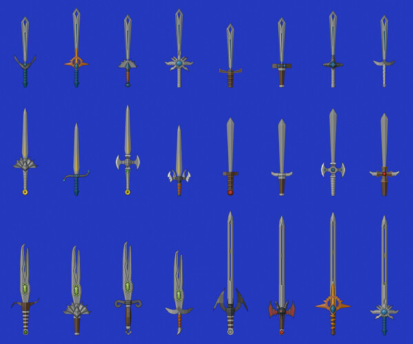 ArtStation - Modular Swords Mega Pack - 1200 Swords And Components ...