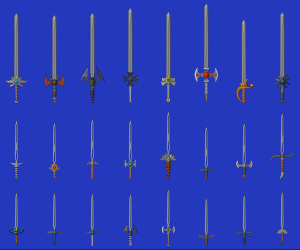 ArtStation - Modular Swords Mega Pack - 1200 Swords And Components ...