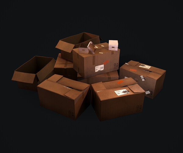 ArtStation - Cardboard Boxes | Game Assets
