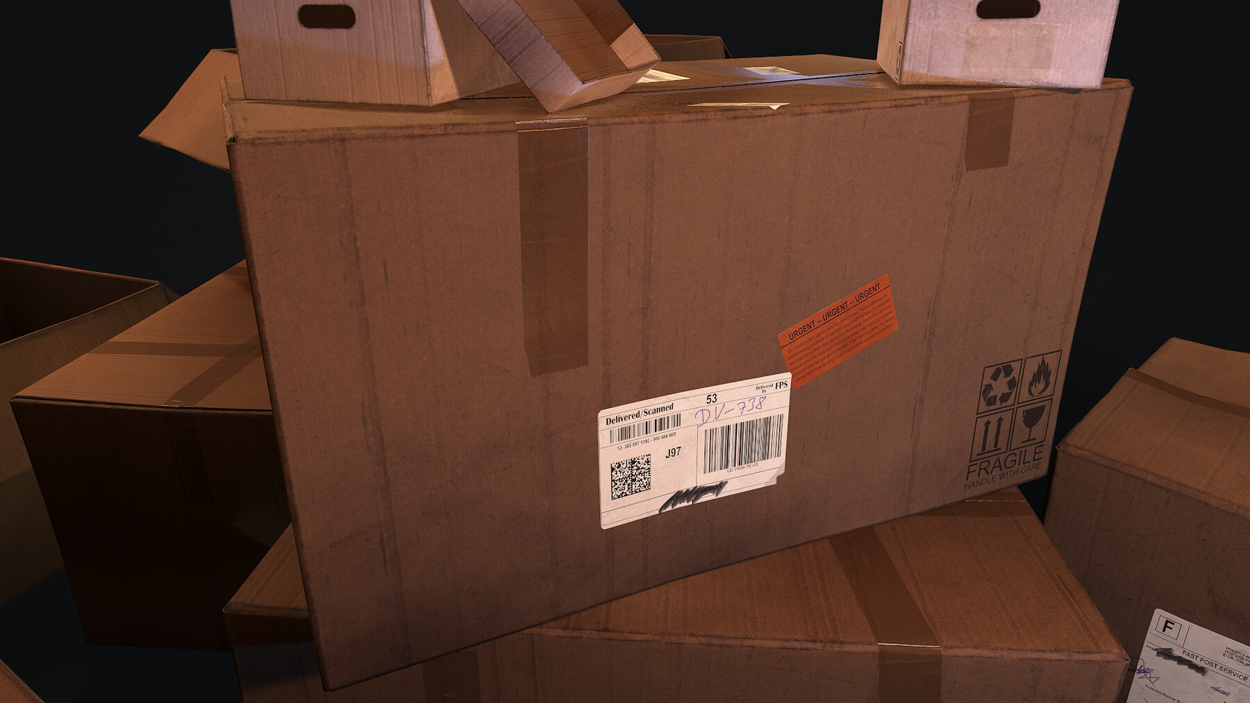 ArtStation - Cardboard Boxes | Game Assets