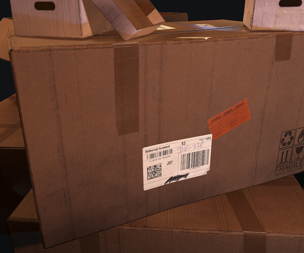 ArtStation - Cardboard Boxes | Game Assets