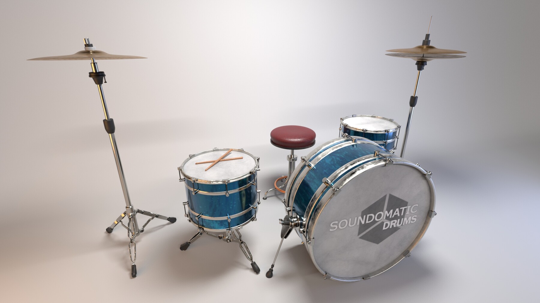 ArtStation - Drum Set Prop/Asset | Game Assets