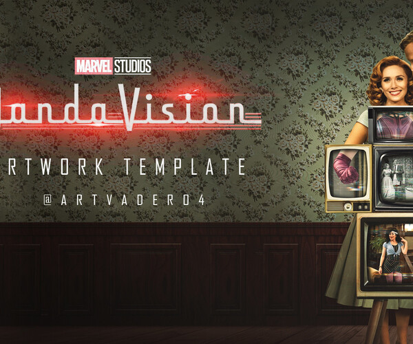 ArtStation - Marvel studios - WandaVision Artwork Template | Resources