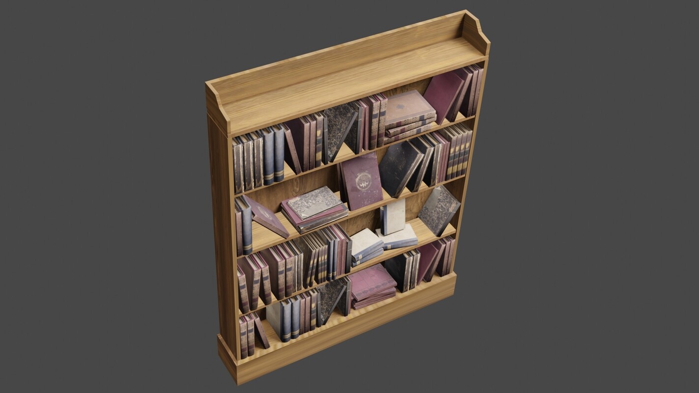 ArtStation - Bookcase | Game Assets