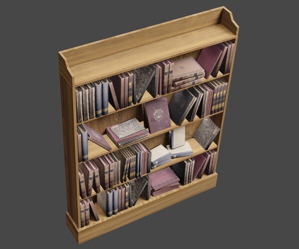 ArtStation - Bookcase | Game Assets