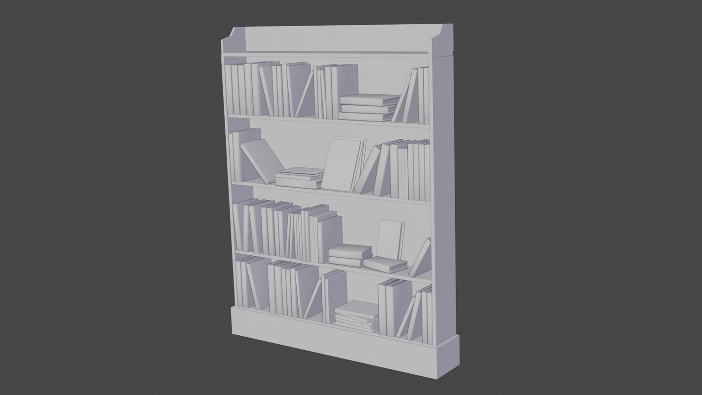 ArtStation - Bookcase | Game Assets