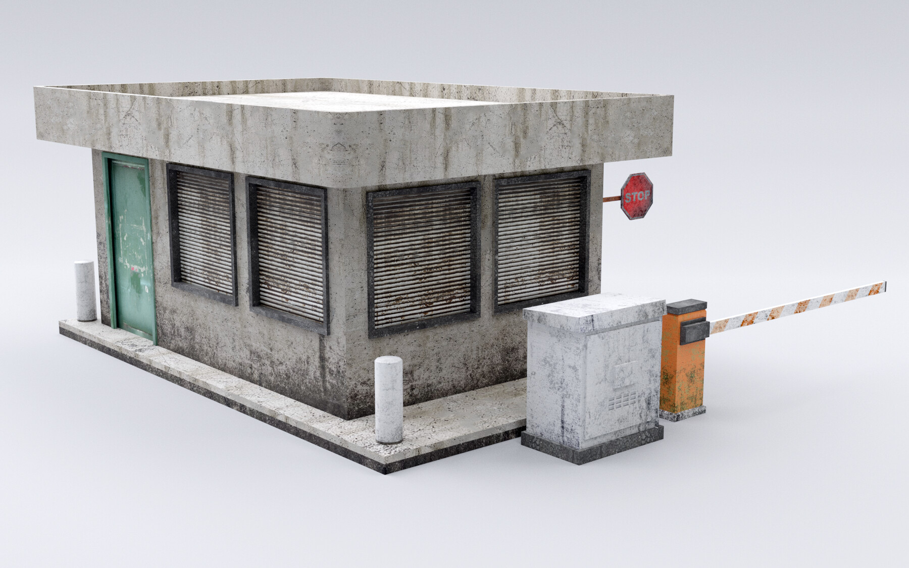 ArtStation - Guard Booth | Game Assets