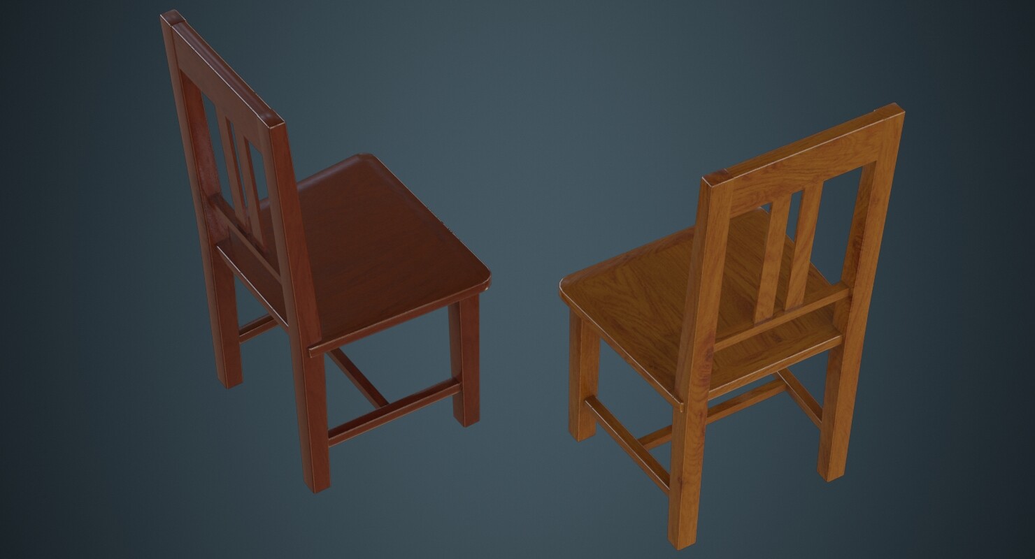 ArtStation - Kitchen Chair 3A | Game Assets