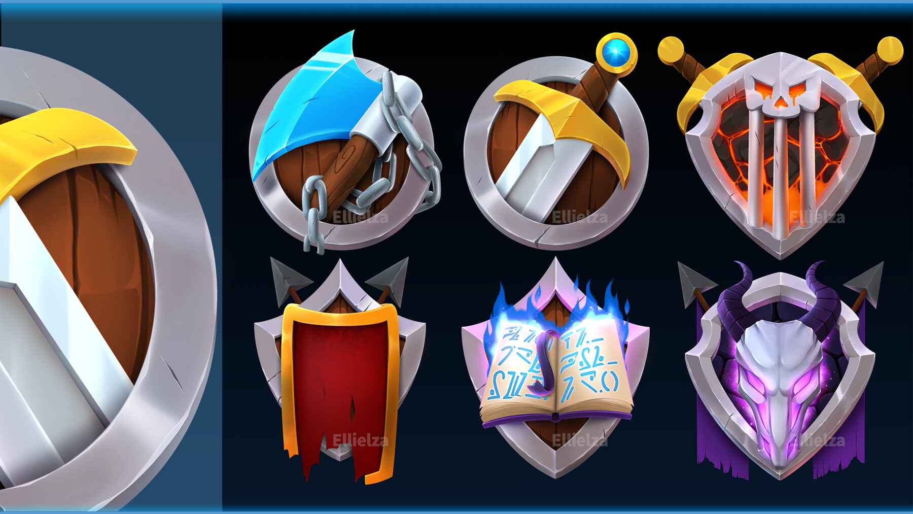 ArtStation - Class Emblem Icon Pack | Game Assets