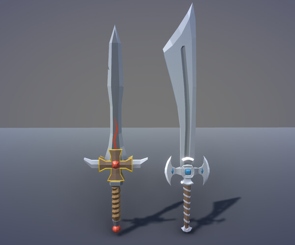 ArtStation - Free Low Poly Swords | Game Assets