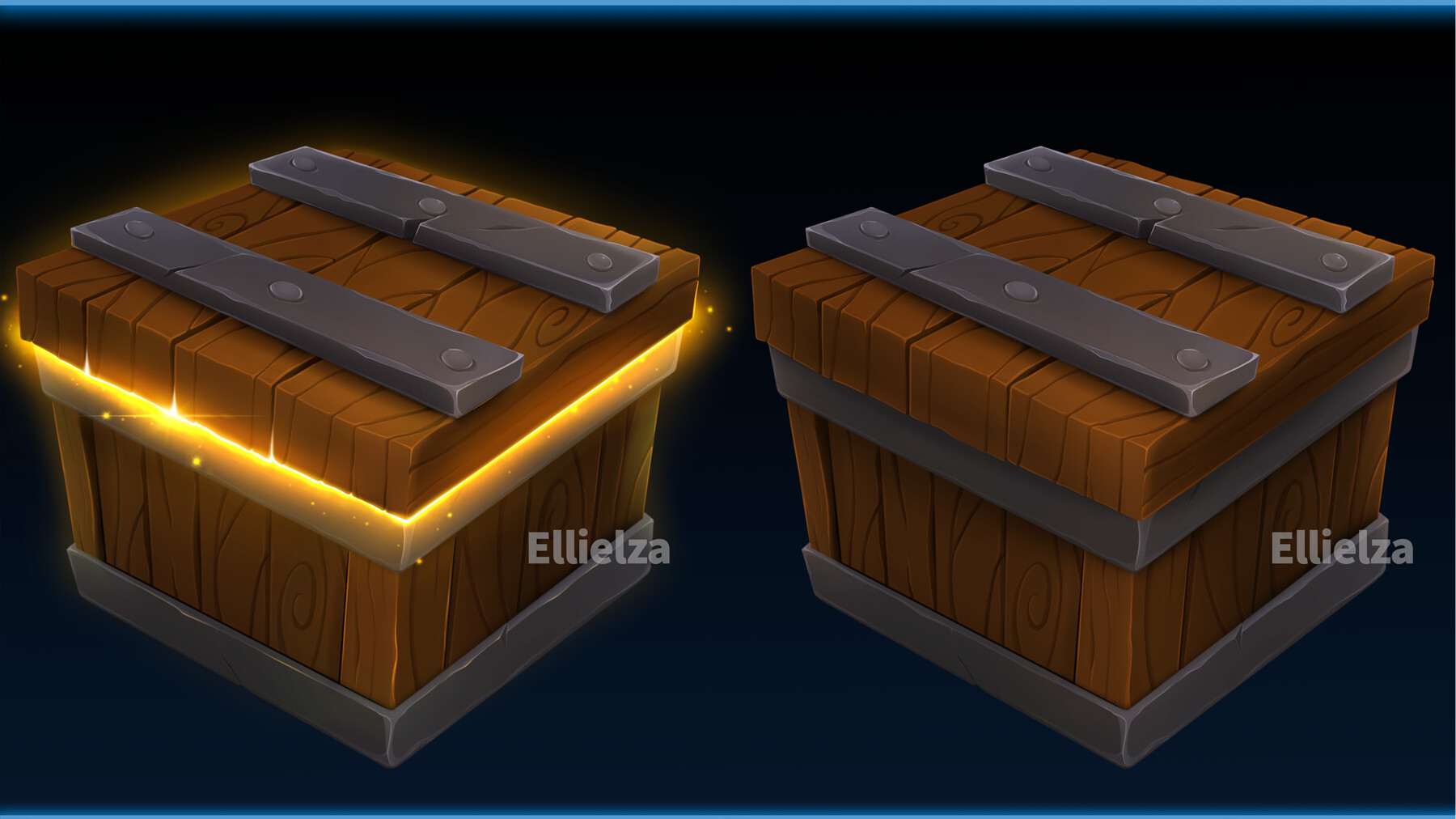 ArtStation - 9 Crate Lootbox Variations | Game Assets