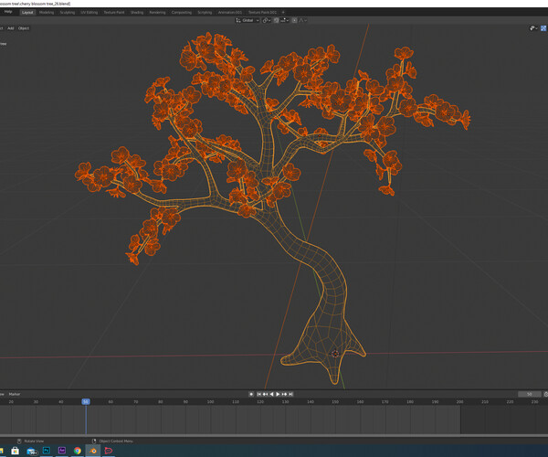 ArtStation - cherry tree | Game Assets