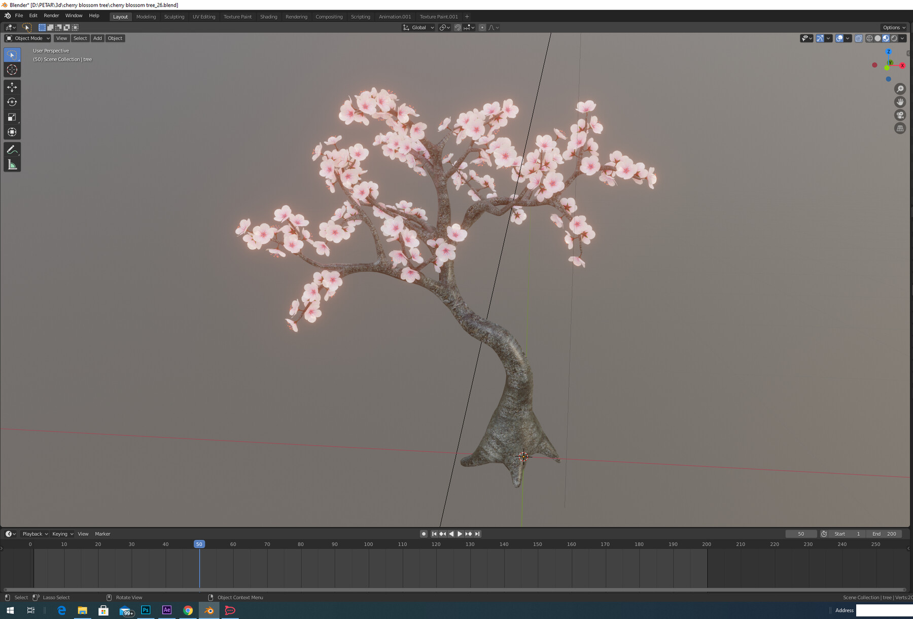 ArtStation - cherry tree | Game Assets