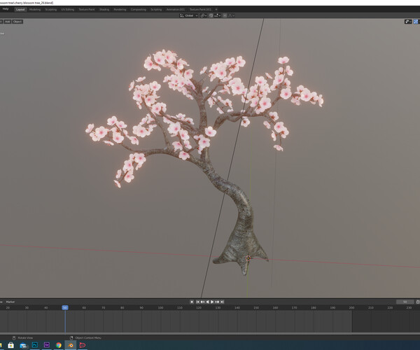 ArtStation - cherry tree | Game Assets