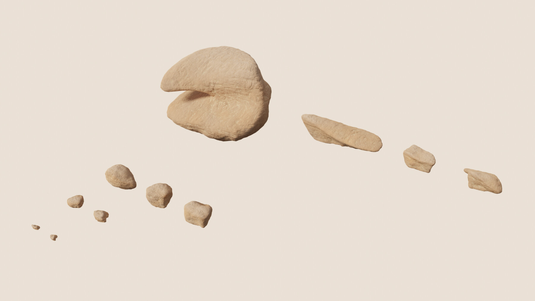 ArtStation - Environmental Sandy Rocks Vol.3 - Game Ready and PBR ...