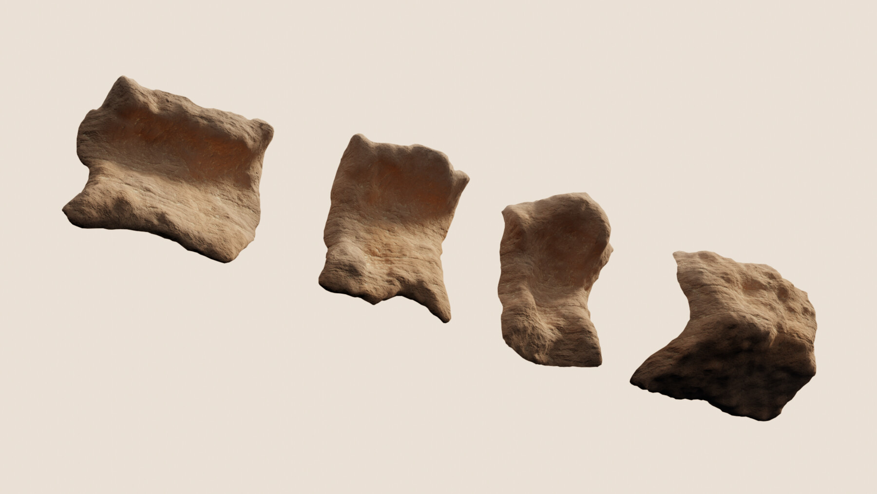 ArtStation - Environmental Sandy Rocks Vol.3 - Game Ready and PBR ...