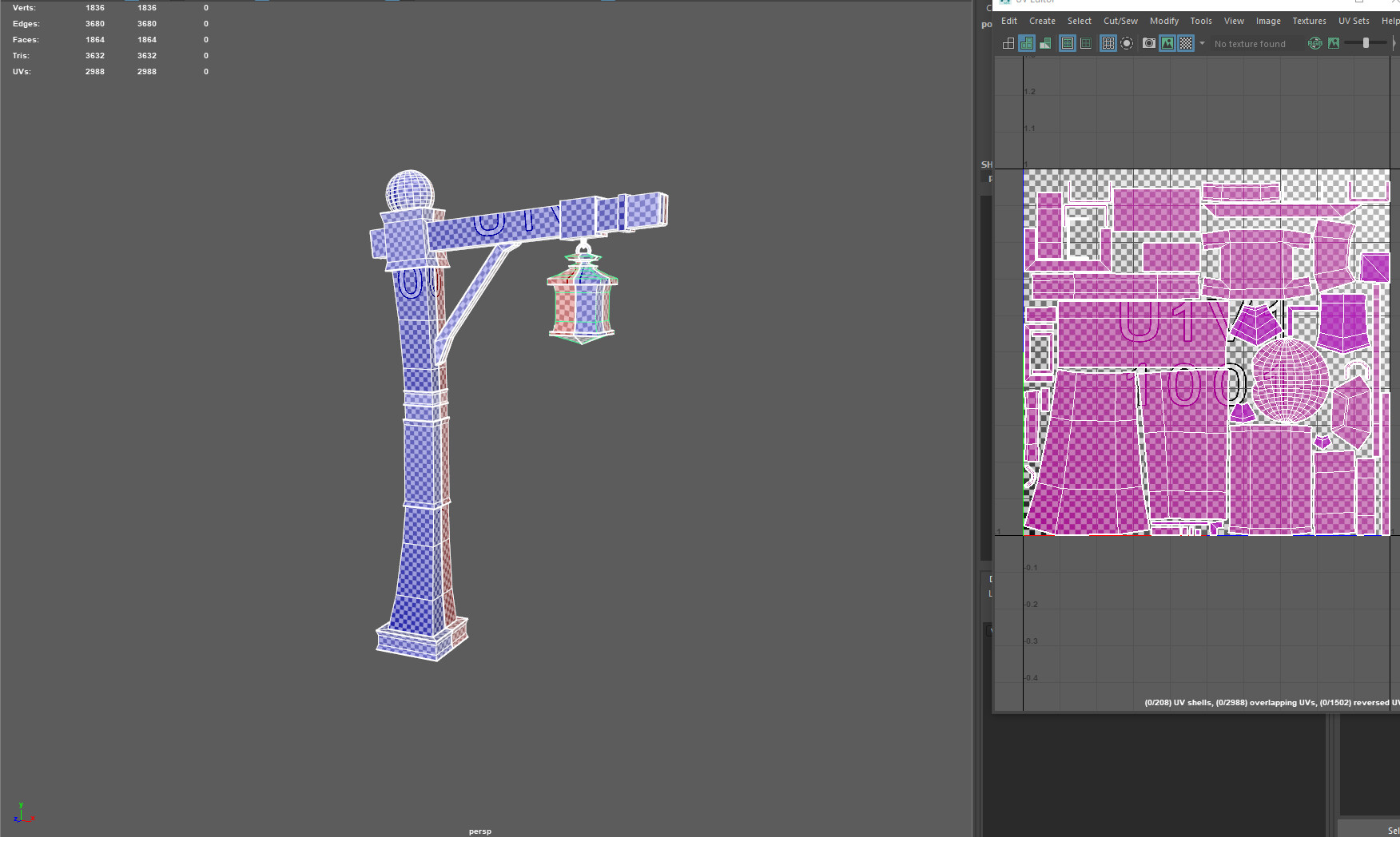 ArtStation - Stylized Lamp Post | Game Assets