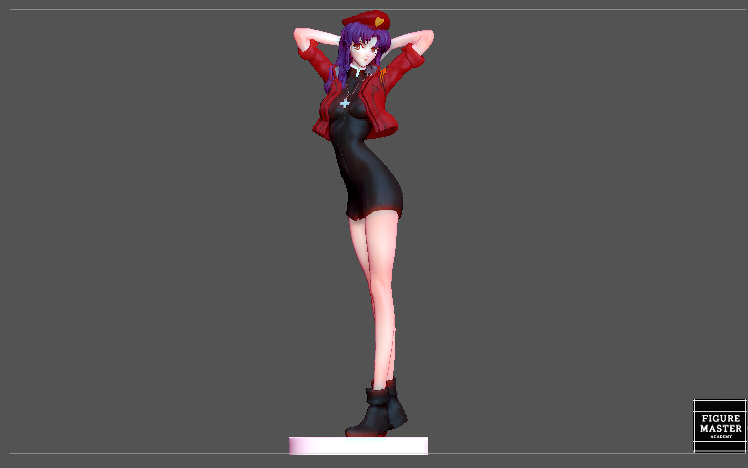 ArtStation - MISATO KATSURAGI UNIFORM EVANGELION ANIME SEXY GIRL ...