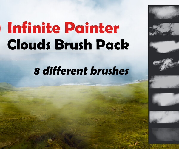 ArtStation - Infinite Painter Clouds Brush Pack | Brushes