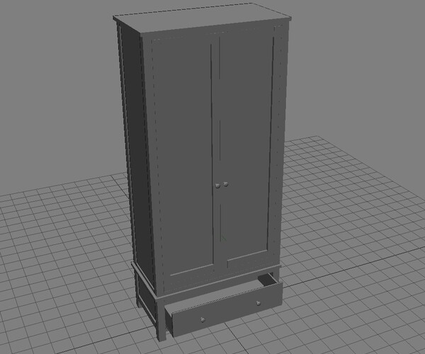 Artstation Wardrobe Game Assets