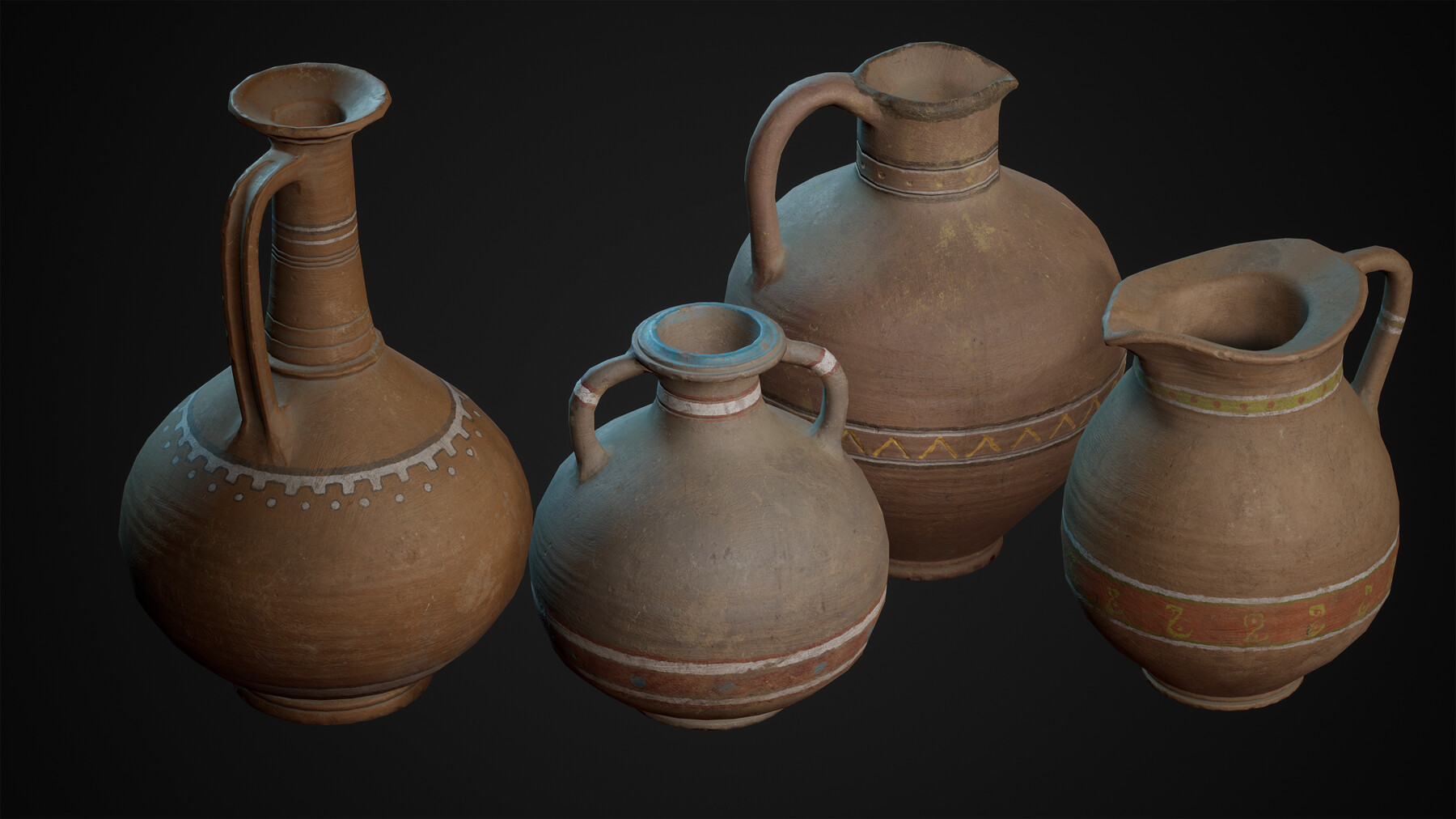 ArtStation - Medieval Jugs | Game Assets