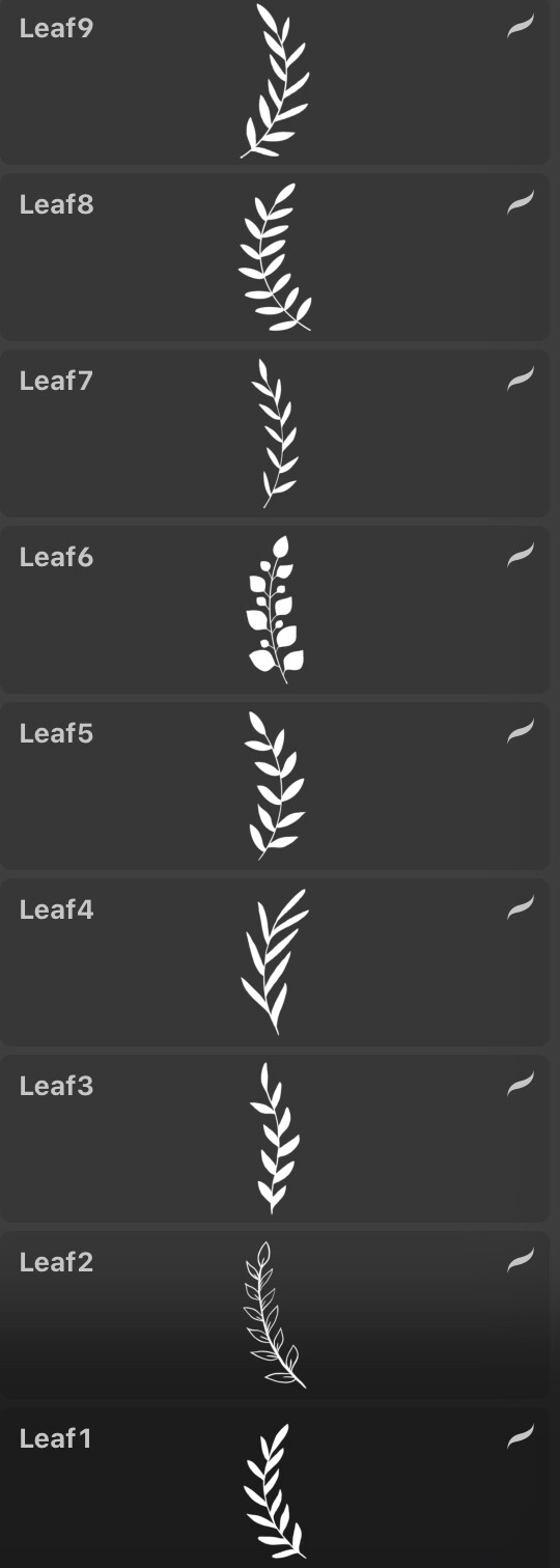 ArtStation - Procreate Brushes, Leaf Stamp Brushes for Procreate ...