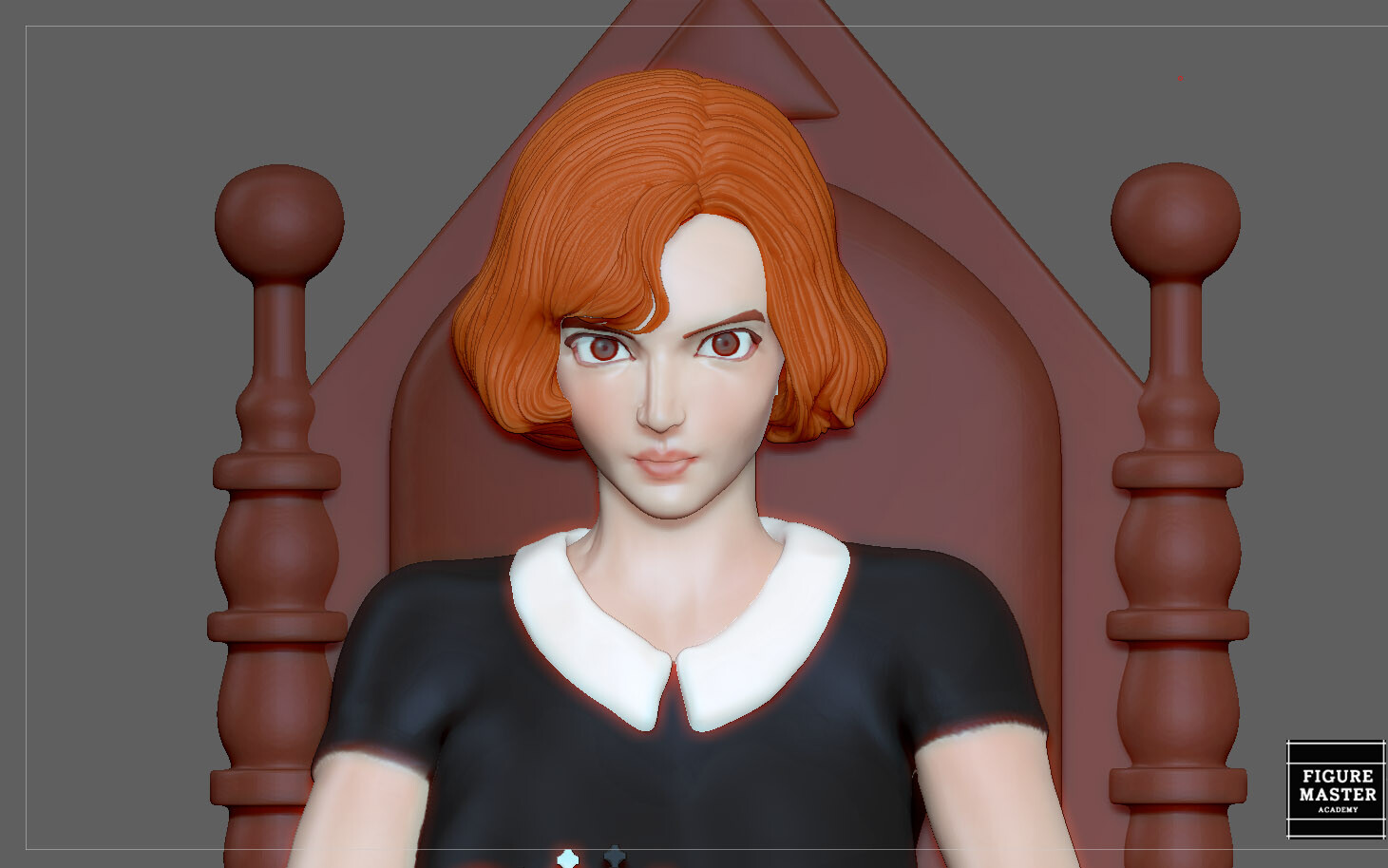 ArtStation - QUEENS GAMBIT ANYA TAYLOR JOY CHESS GIRL CHARACTER STATUE ...