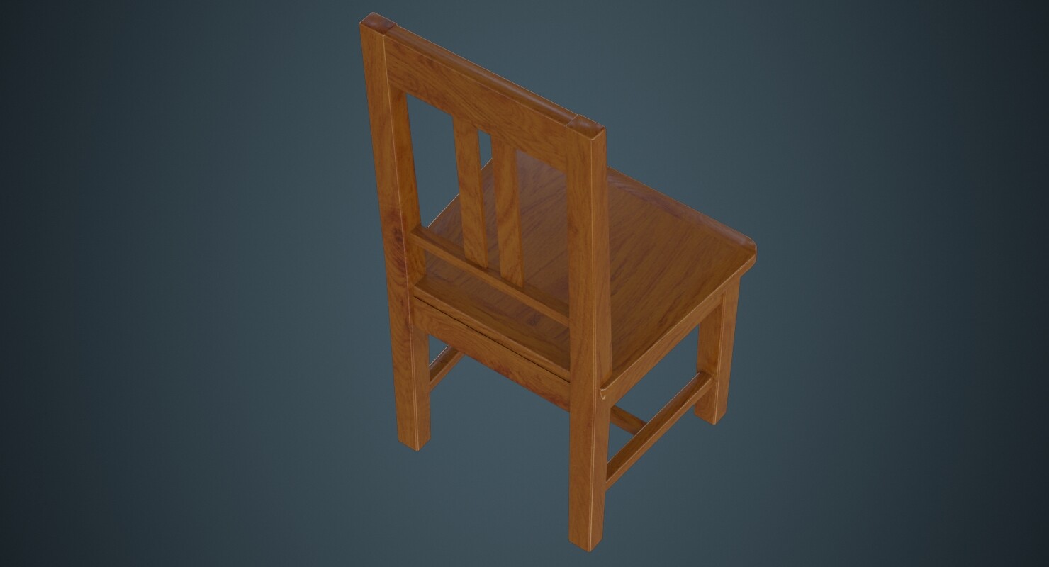 ArtStation - Kitchen Chair 4A | Game Assets