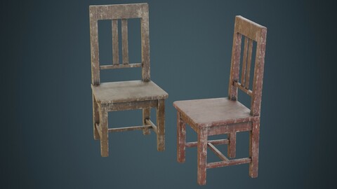 ArtStation - Kitchen Chair 4B | Game Assets