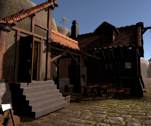 ArtStation - Modular Medieval Town | Game Assets