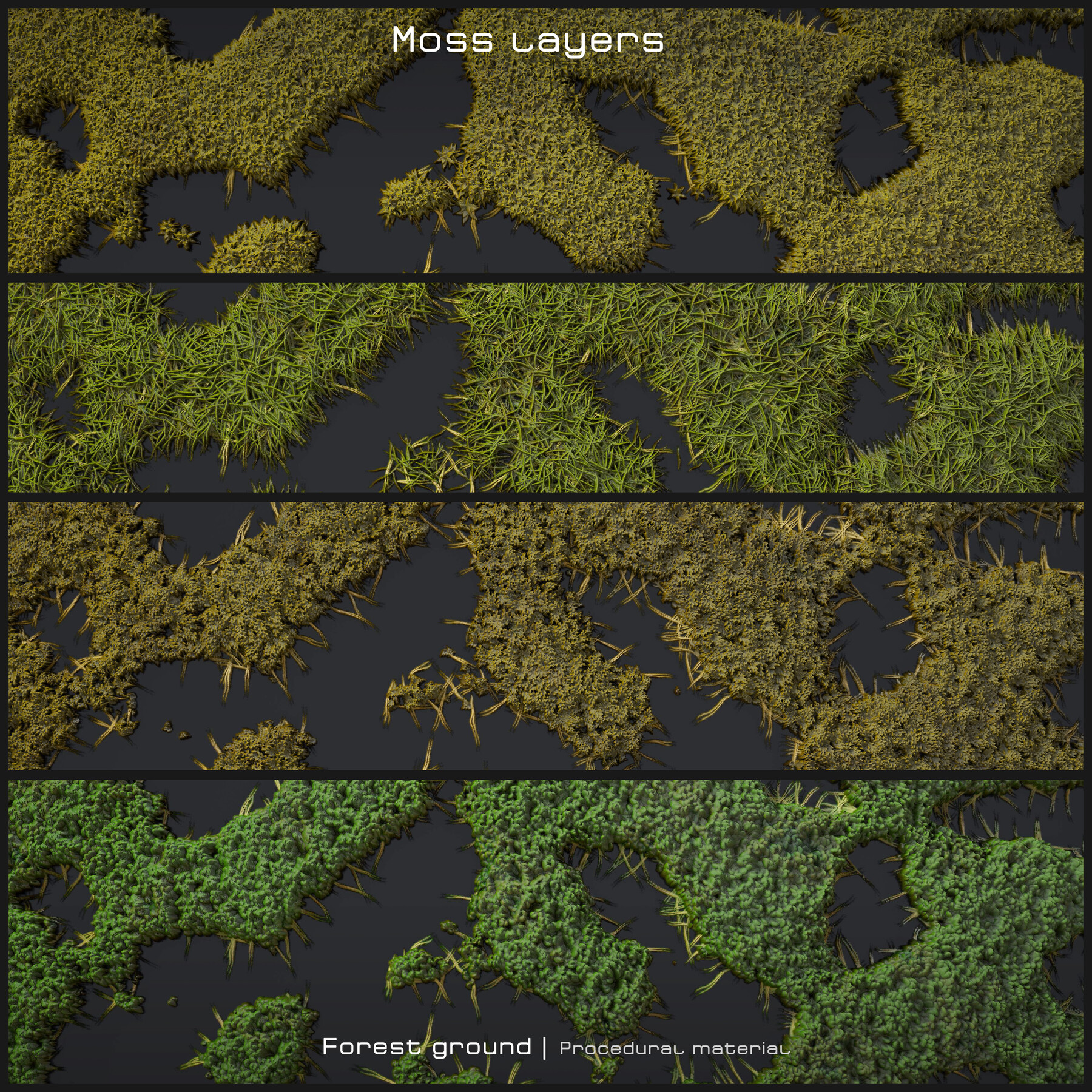 ArtStation - Forest ground - procedural material | Game Assets