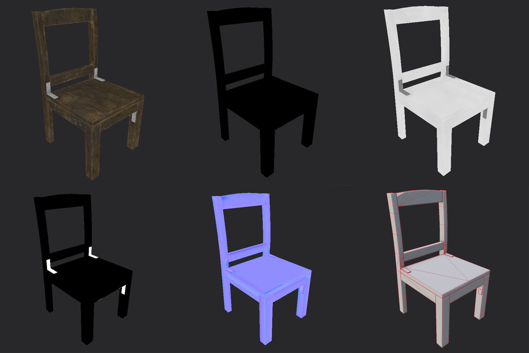 ArtStation - Wooden Chair Texturing Tutorial + Asset | Tutorials