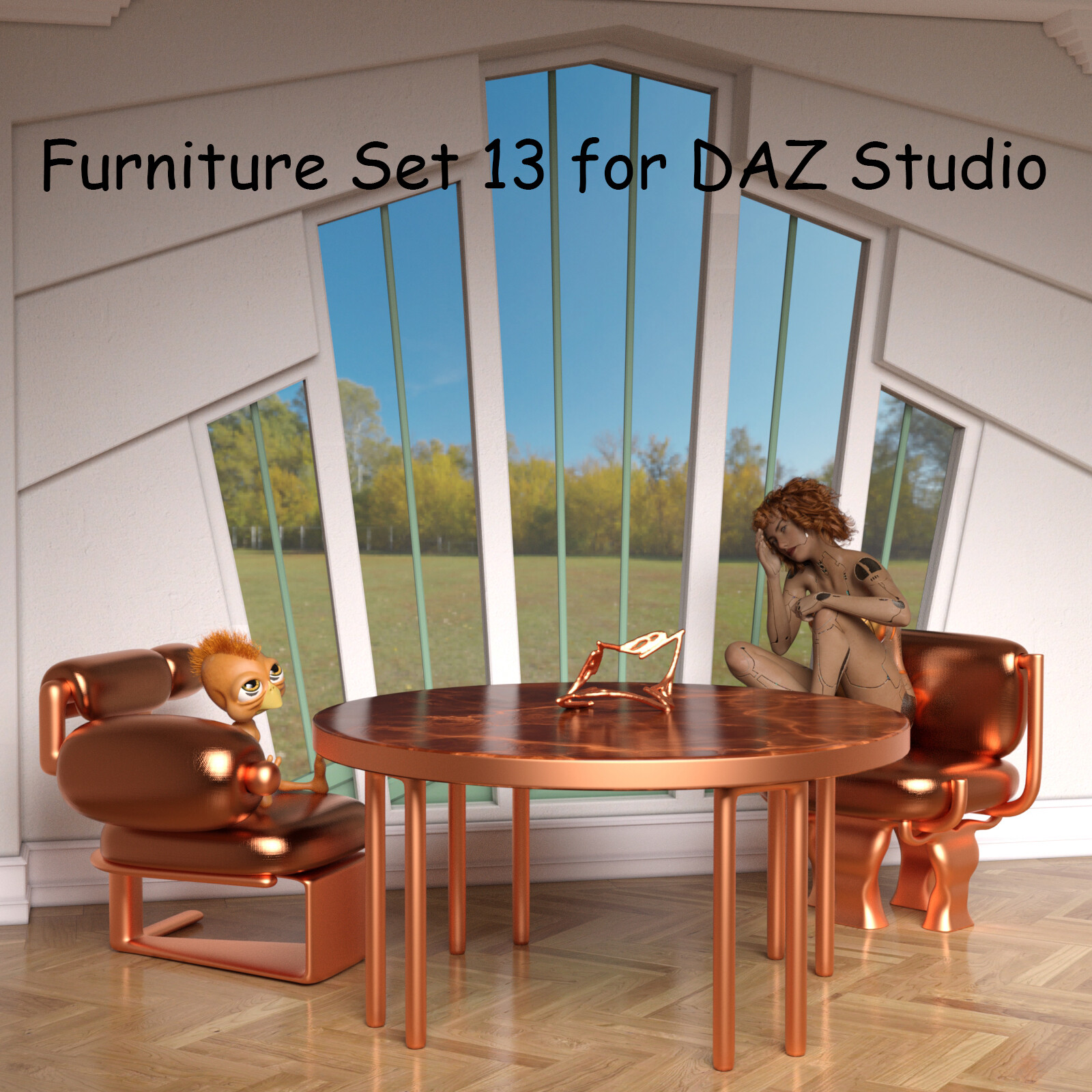 ArtStation - Furniture Set 13 for DAZ Studio | Resources
