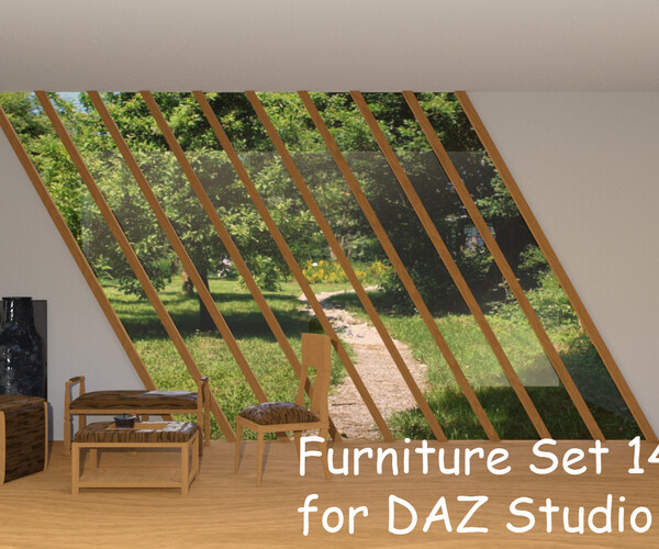 ArtStation - Furniture Set 14 for DAZ Studio | Resources