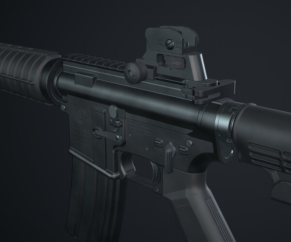 ArtStation - M4A1 Stock Modular | Resources