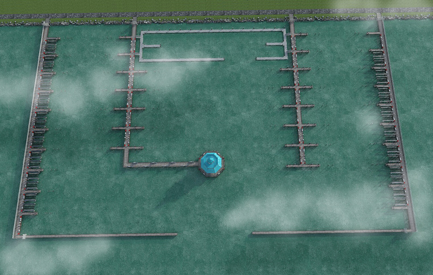 ArtStation - Marina Model of Floating Dock | Game Assets