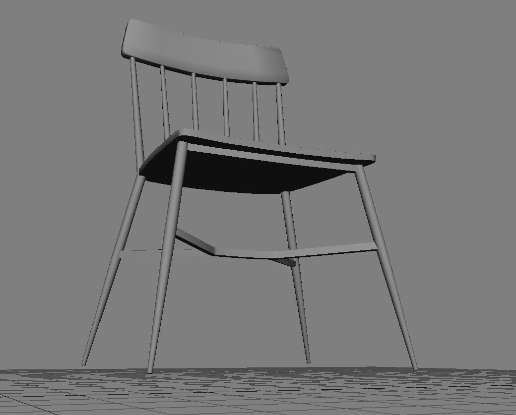 ArtStation - Side Chair 3D Model | Game Assets