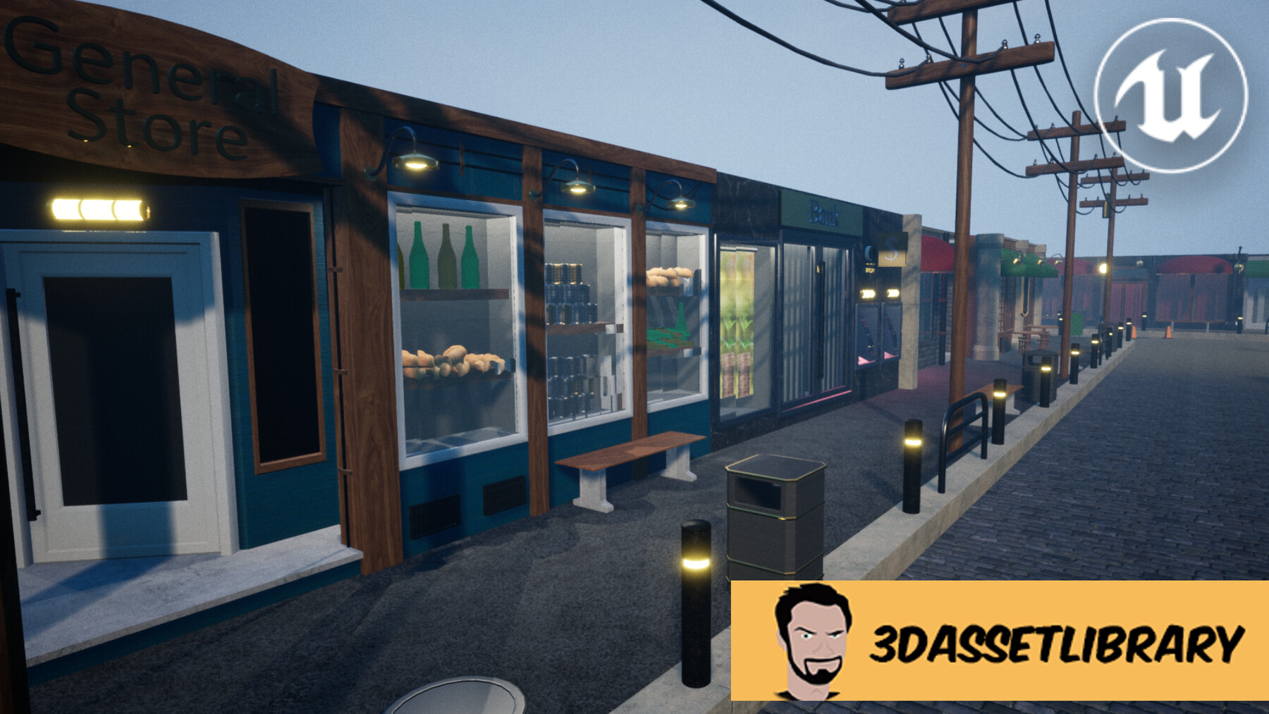 3DAssetLibrary - Stores Vol 1 For Unreal Engine