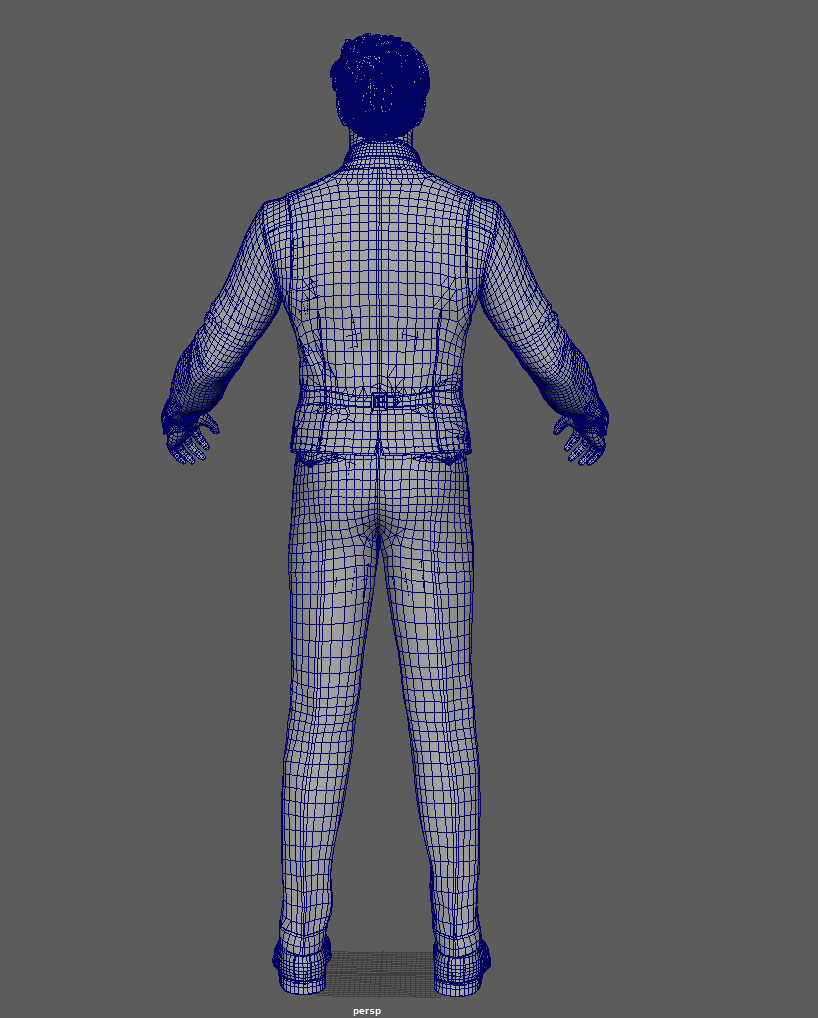 ArtStation - Man's working Suit Game Assets business man officer men ...