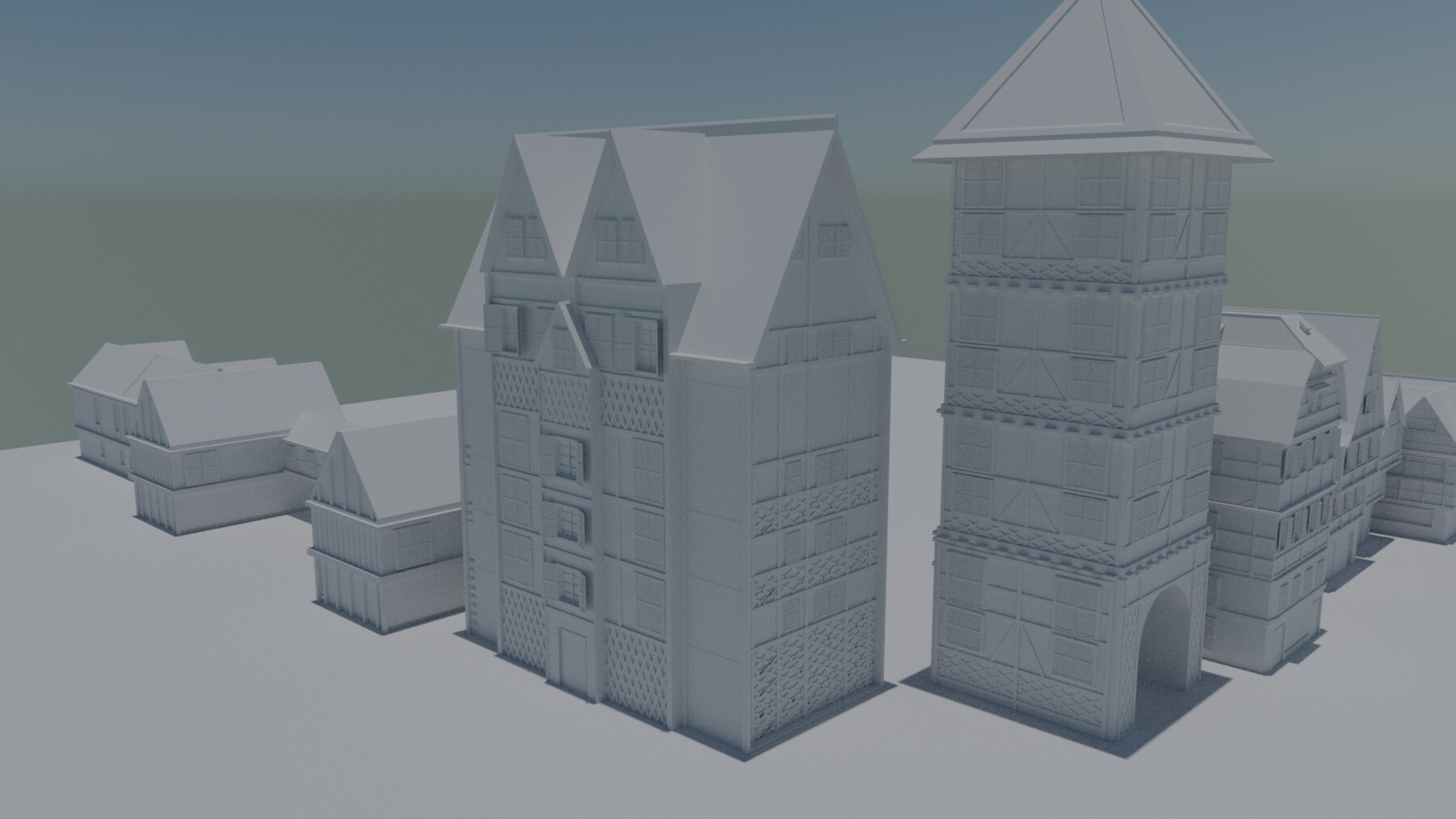 ArtStation - Village Building Asset Pack 1 | Game Assets