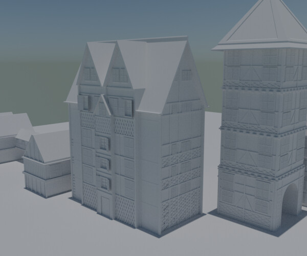 ArtStation - Village Building Asset Pack 1 | Game Assets