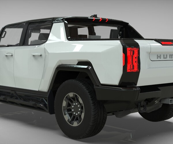 ArtStation - GMC HUMMER EV 2021 Electric truck Low-poly | Game Assets