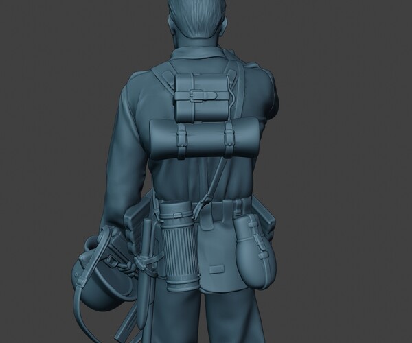 ArtStation - German soldier ww2 Crying G6 | Resources