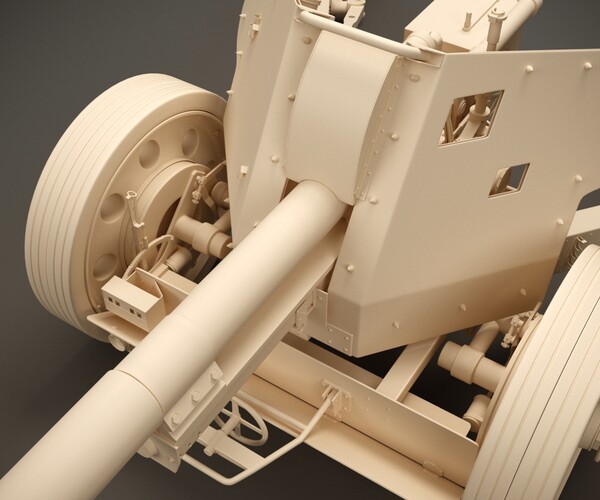 ArtStation - 88 mm Pak 4341 | Resources