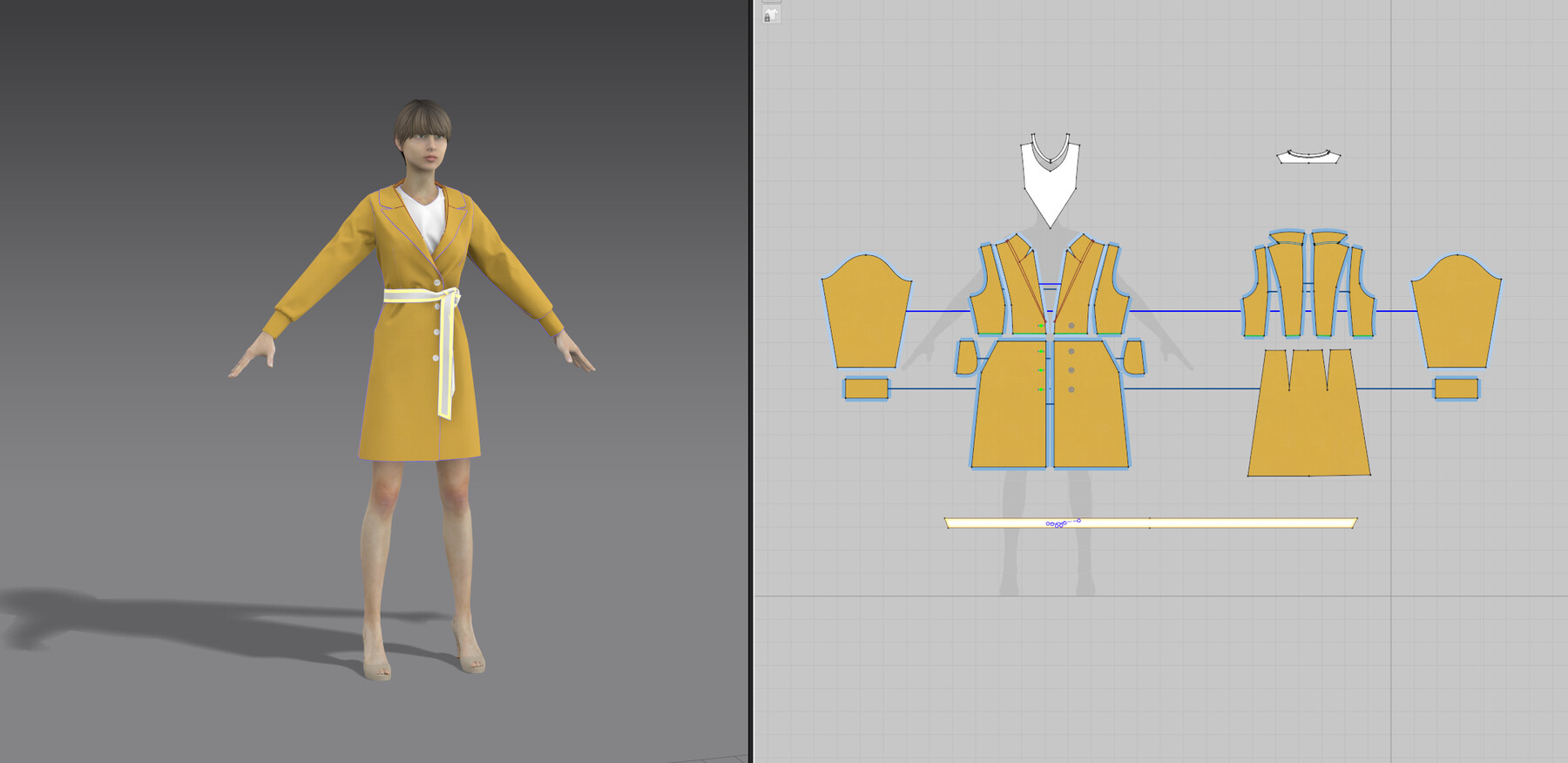 ArtStation - Dress Blazer (Marvelous Designer) | Game Assets