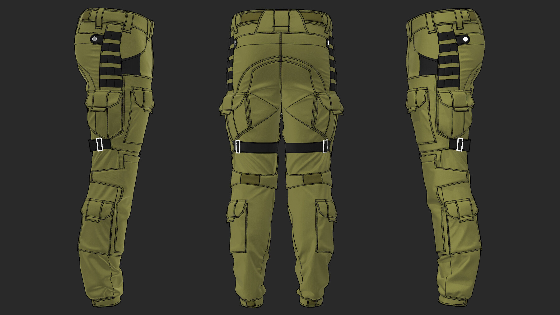 ArtStation - Military tactical pants / Uniform / Soldier / Marvelous ...