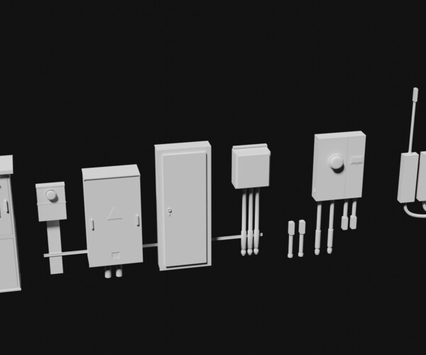 ArtStation - electrical box | Resources