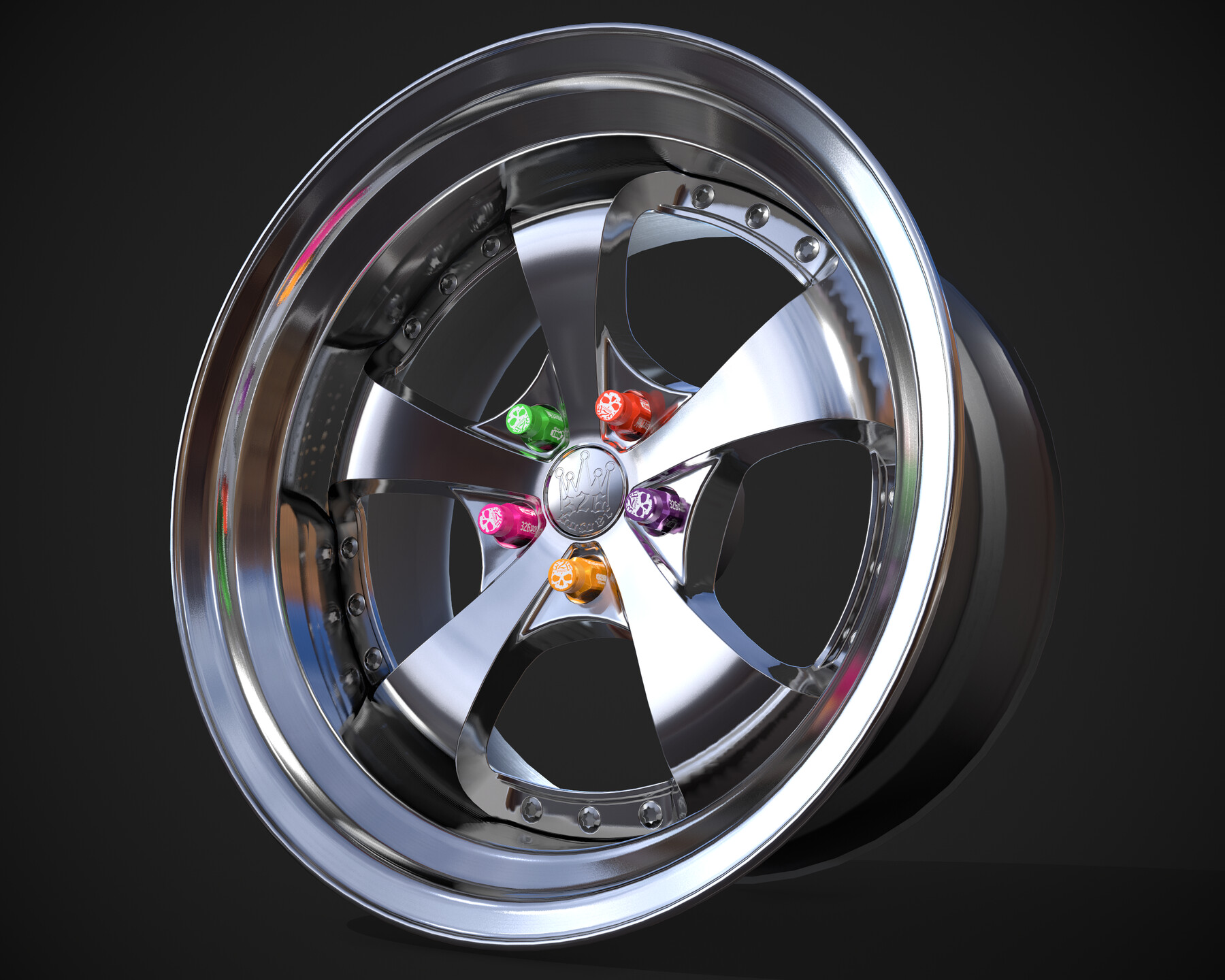 ArtStation - 326 Power Yabaking KF Racing Spoke | Game Assets